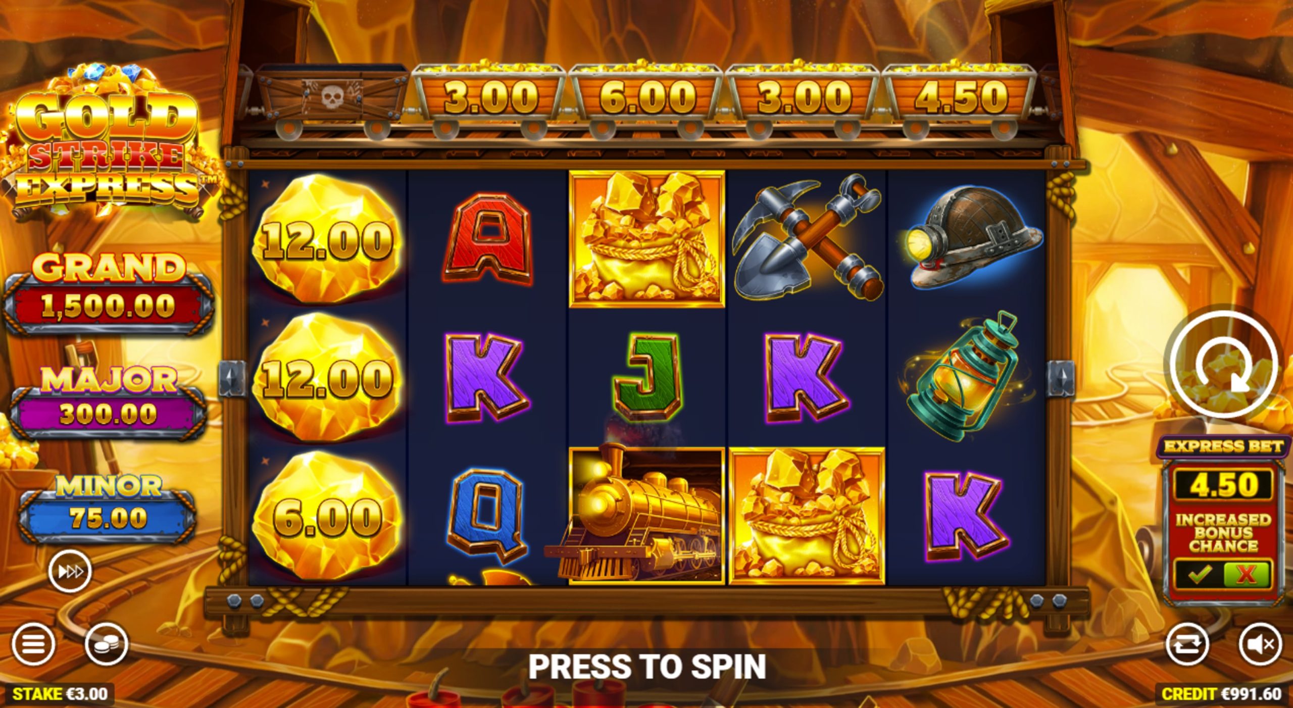 Gold Strike Express Demo & Slot Review (Blueprint gaming)
