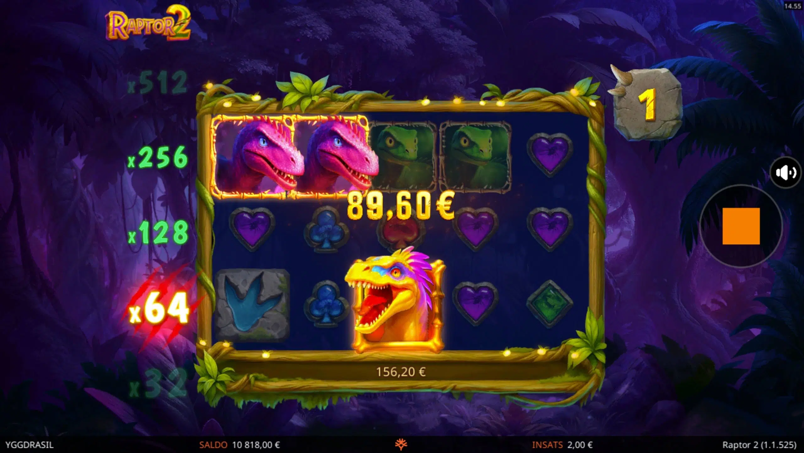 Raptor 2 Doublemax Demo & Slot Review (Yggdrasil)